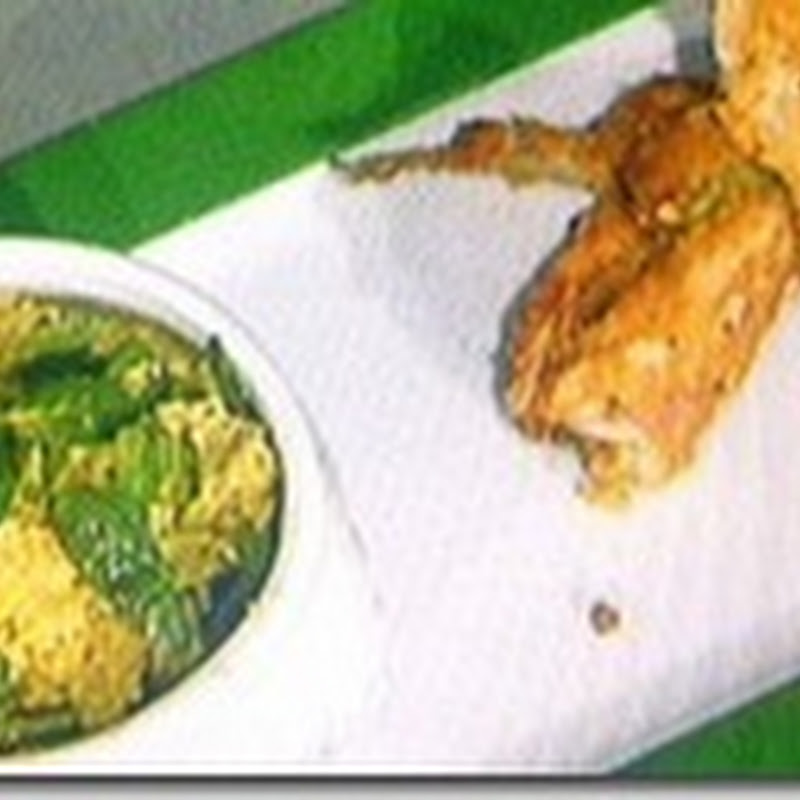 Paranza fritta dorata farcita con cous cous